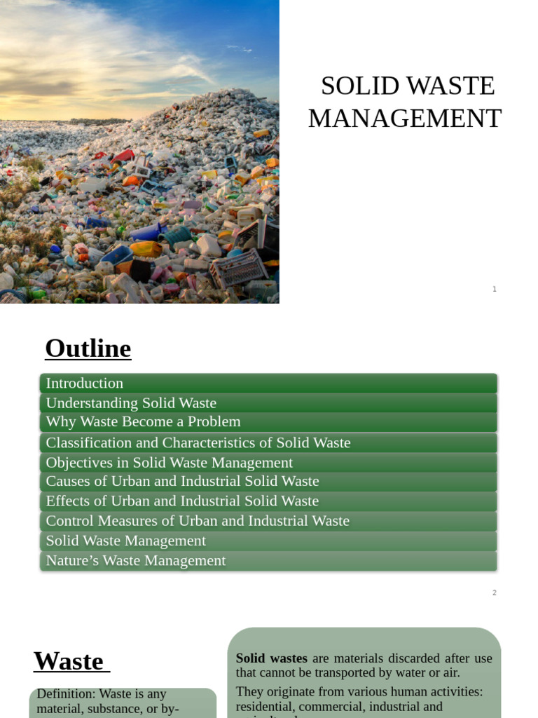Solid Waste Management | PDF | Waste | Waste Management