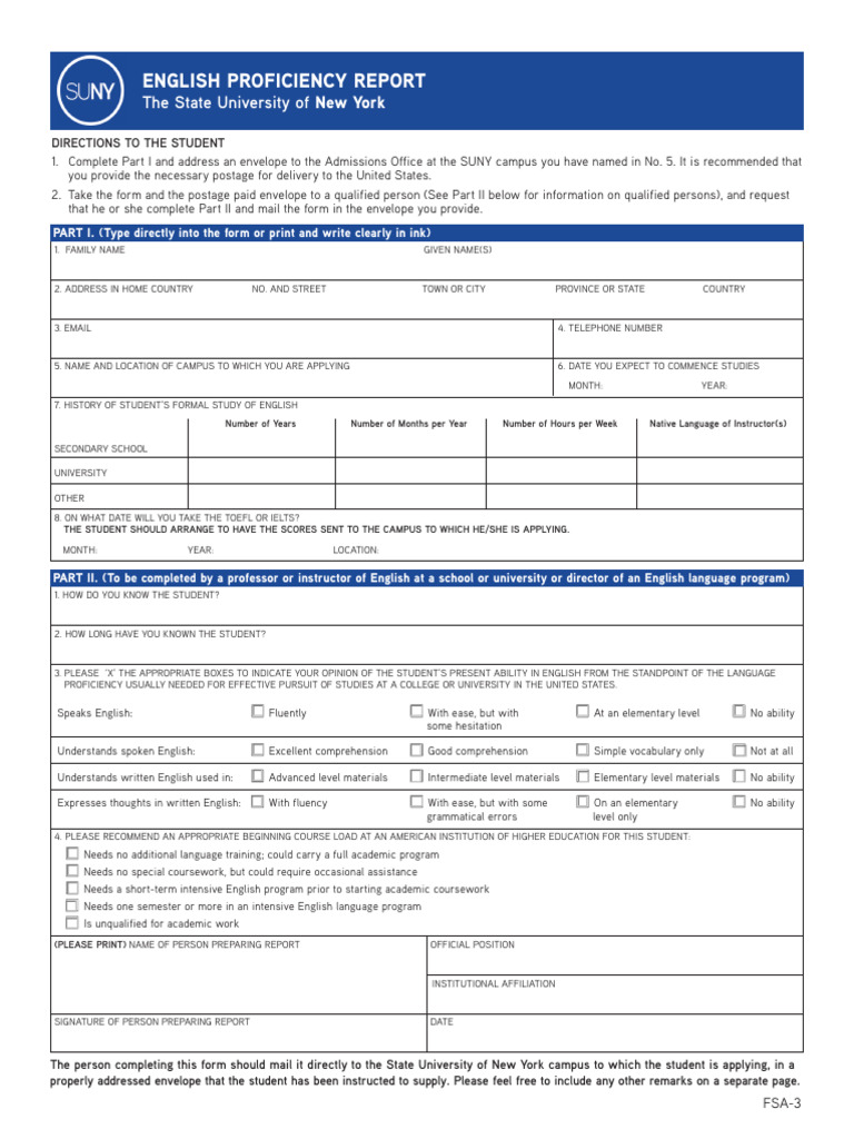 English Proficiency Report | PDF | Mail | English Language
