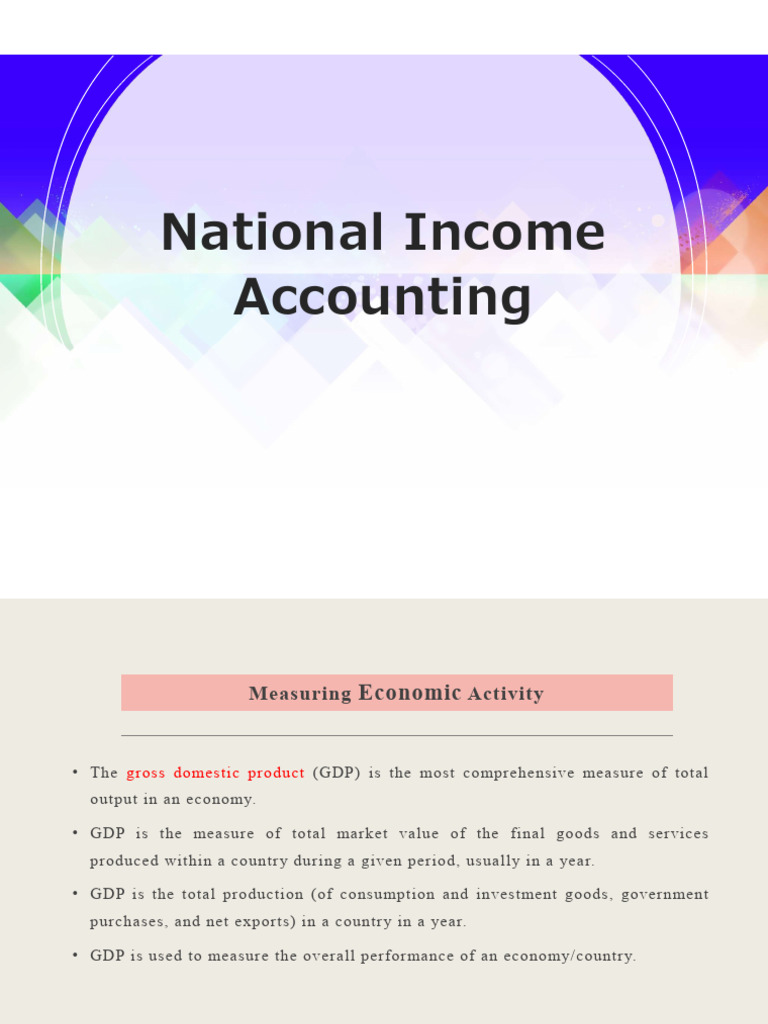 National Income Accounting- Measuring Economic Activity | PDF | Gross ...