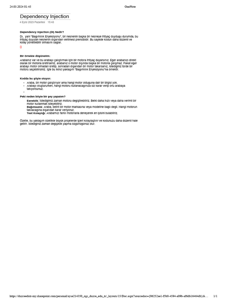 Dependency Injection | PDF