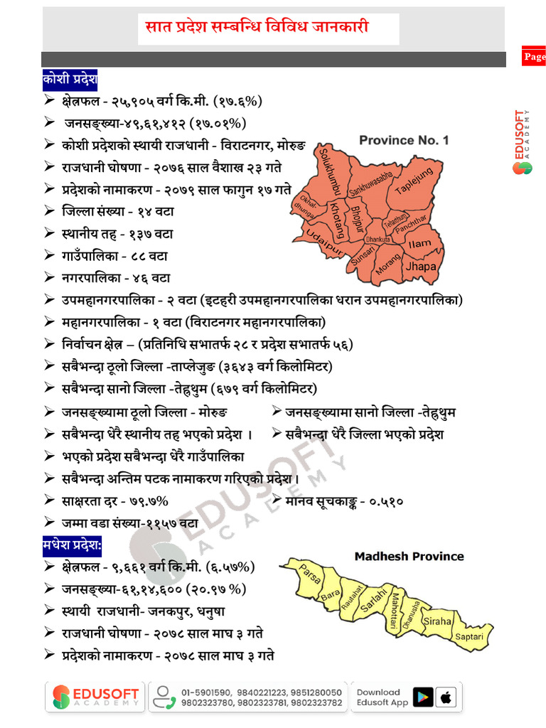 Information About Seven Provinces | PDF