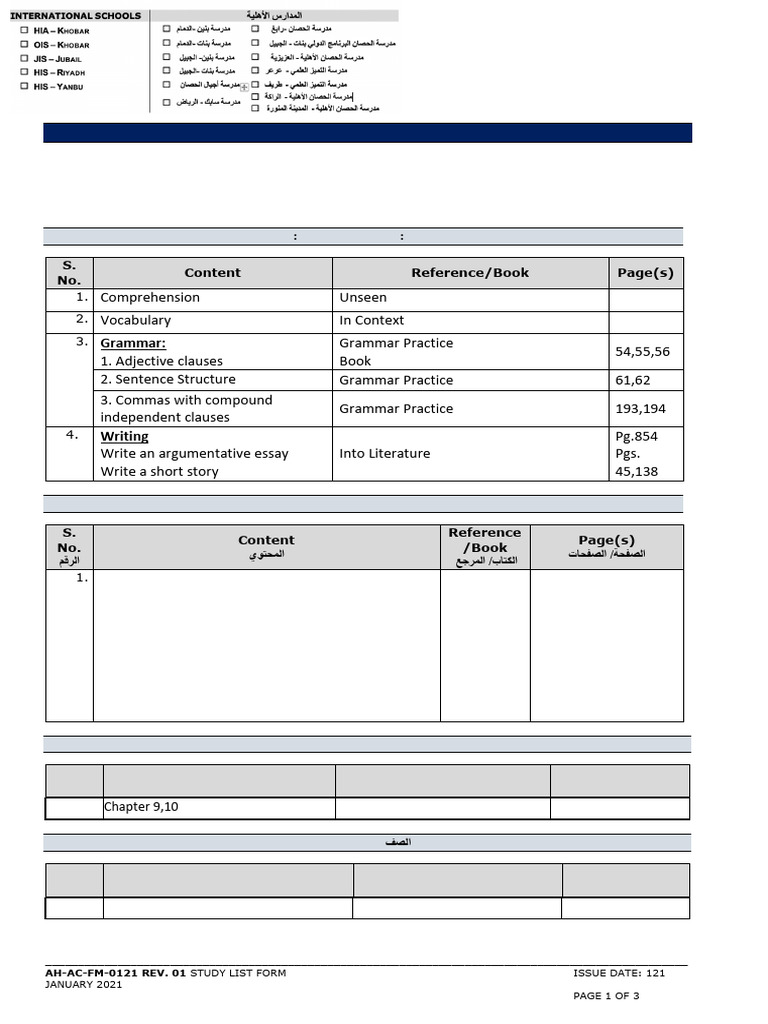 Study List Grade 12 American | PDF | Derivative | Function (Mathematics)