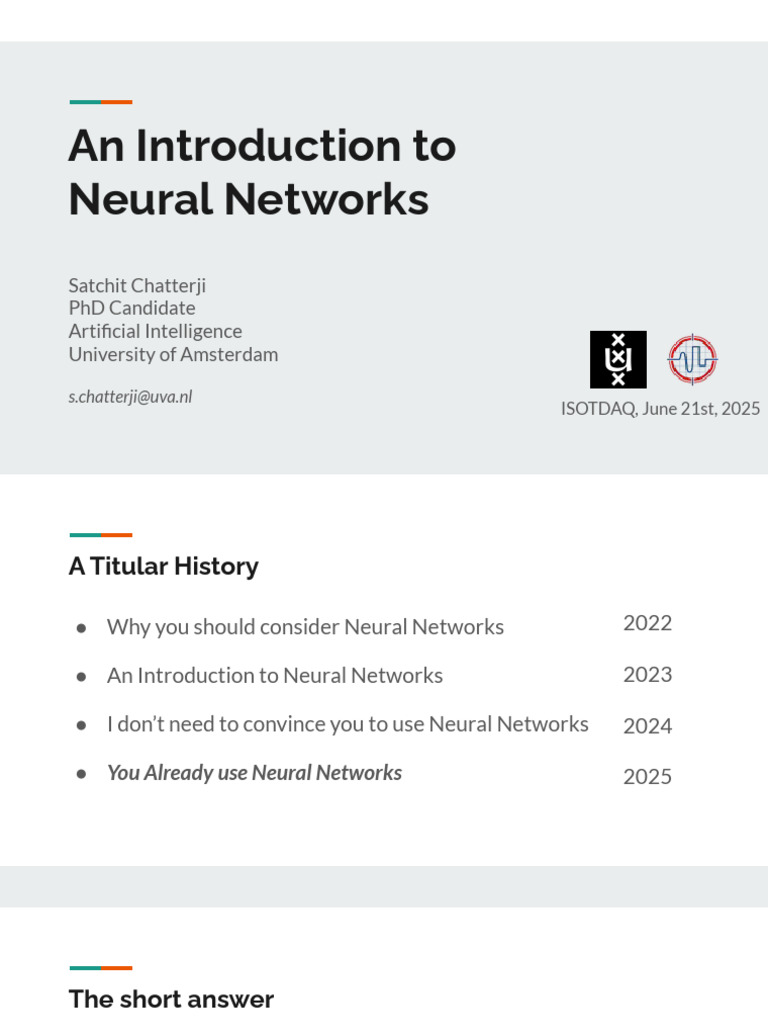 Intro to Neural Networks.pptx | PDF | Machine Learning | Learning