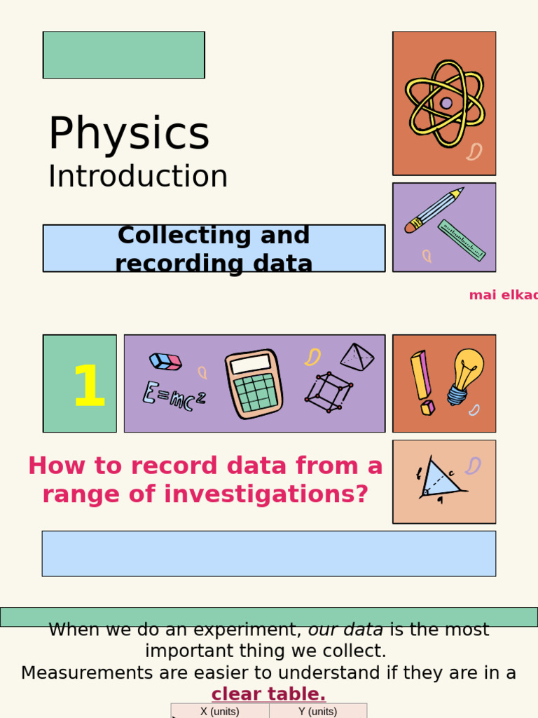 Data Recording in Physics Experiments | PDF | Experiment | Mean
