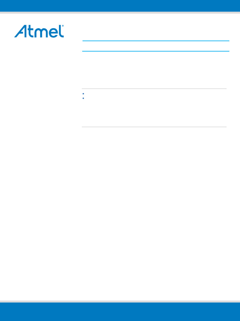 Atmel 46100A SE ATM90Exx Application Note 20140317 | PDF | Calibration ...