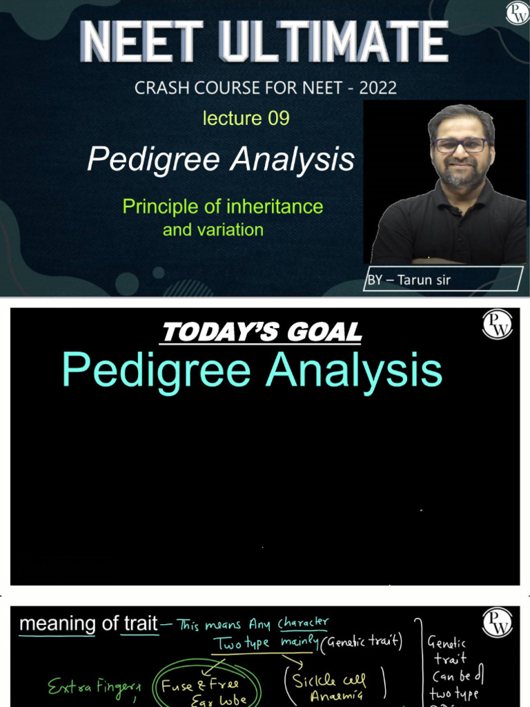 Principles of Inheritance and Variation-09 _ Classnotes | PDF