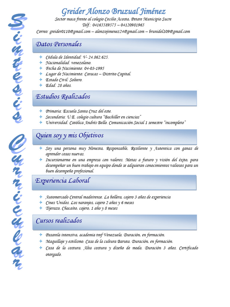 Curriculum Greider Bruzual... | PDF
