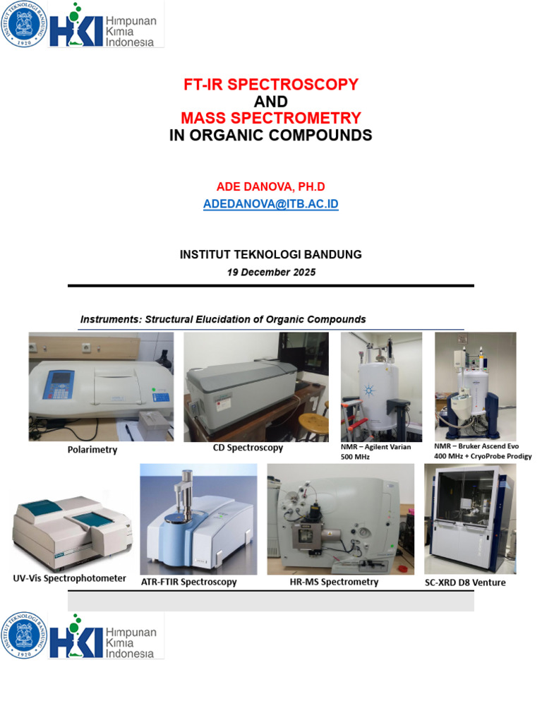 Materi FTIR and MS_HKI Bidang Kimia Organik | PDF | Infrared ...