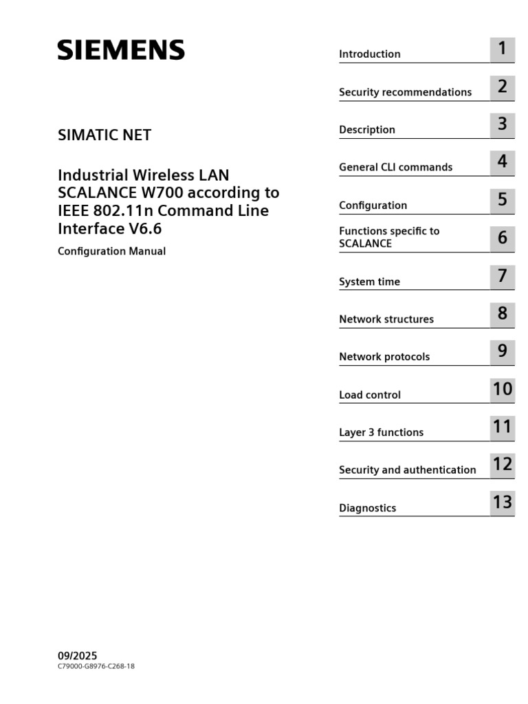 SCALANCE W700 CLI Configuration Guide | PDF | Wireless Lan | Command ...