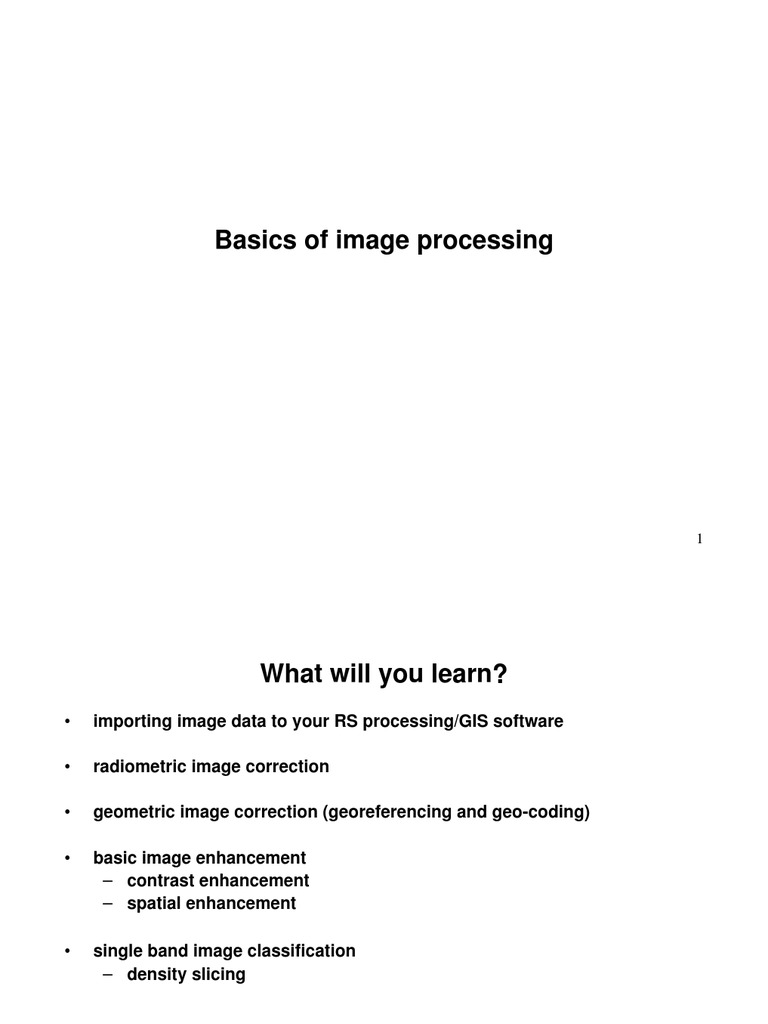 Basic Image Processing | PDF