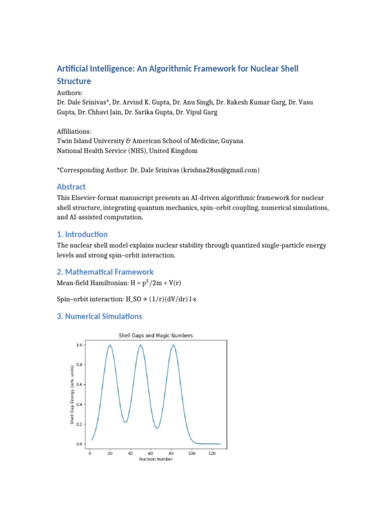AI Framework for Nuclear Shell Structure | PDF