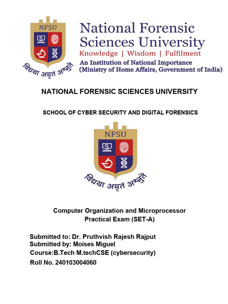 Microprocessor Practical Exam Guide | PDF