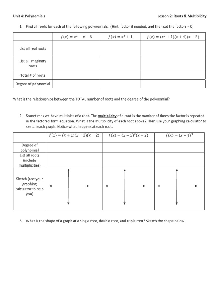 Unit 4 Day 2 Packet | PDF