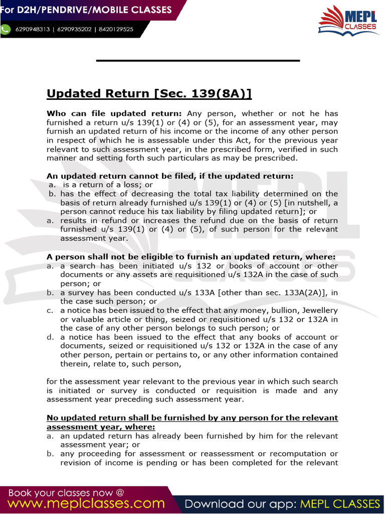 Filing of Returns Etc | PDF | Payments | Banks
