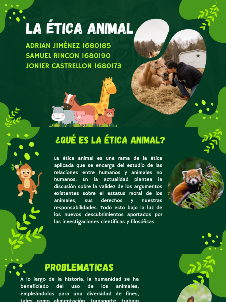 Ética Animal: Derechos y Bienestar | PDF | Las emociones | Derechos ...