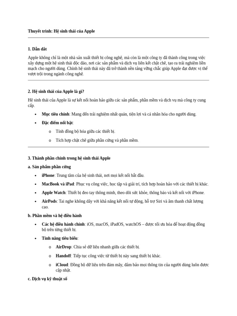 Hệ Sinh Thái Apple | PDF