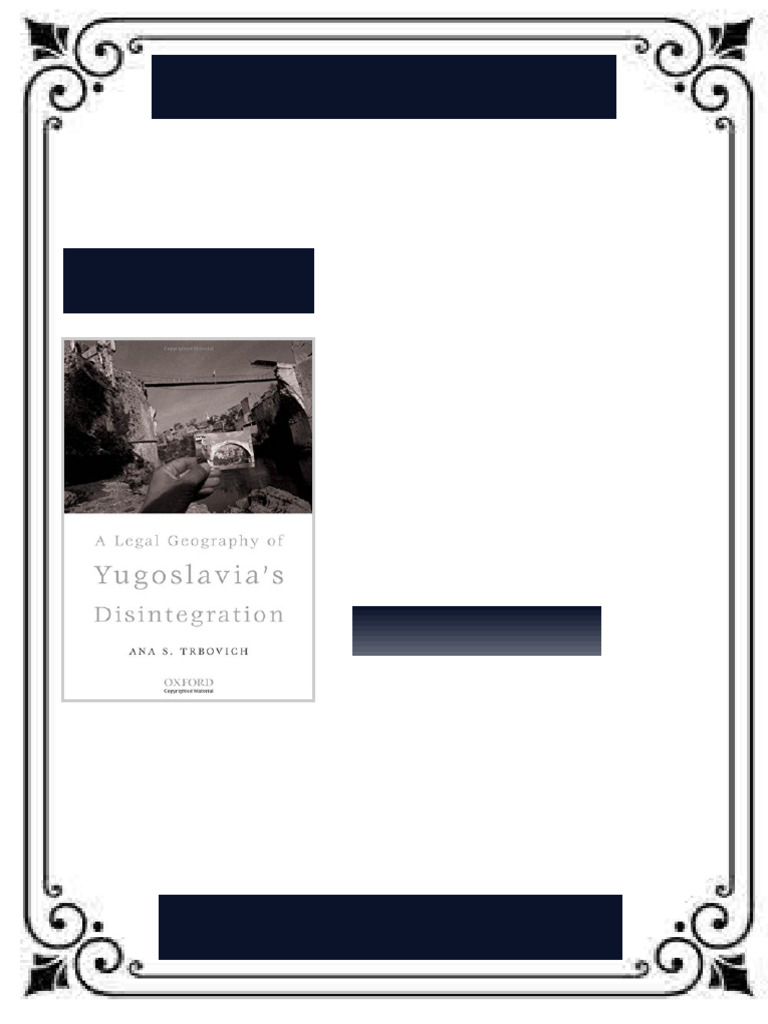 A Legal Geography of Yugoslavia s Disintegration 1st Edition Ana S ...