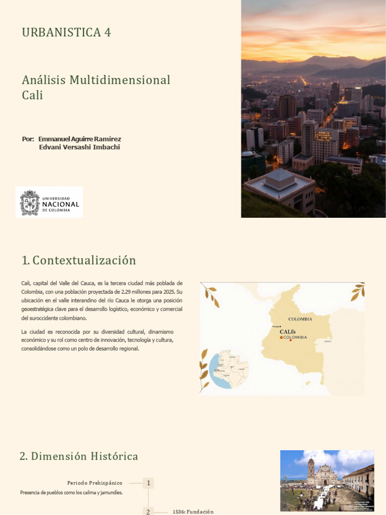 Analisis Multidimensional de Cali PDF | PDF | Sustentabilidad ...