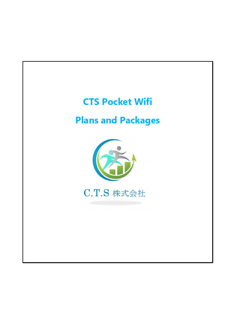 CTS Pocket Wifi Plans and Pricing | PDF