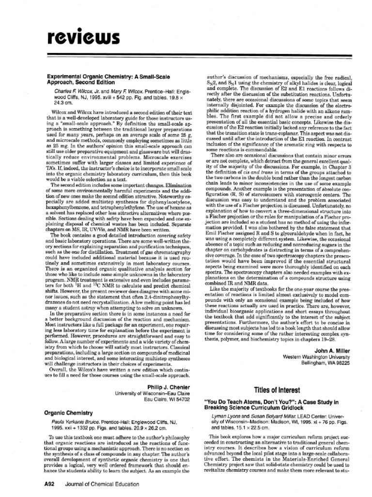 1996 Organic Chemistry (Bruice Paula Yurkanis) | PDF