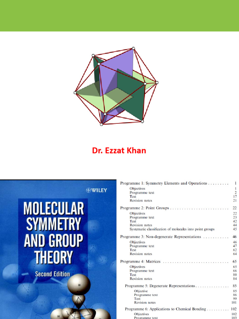1 Introduction and Symmetry Elements 2 | PDF | Group Theory | Symmetry