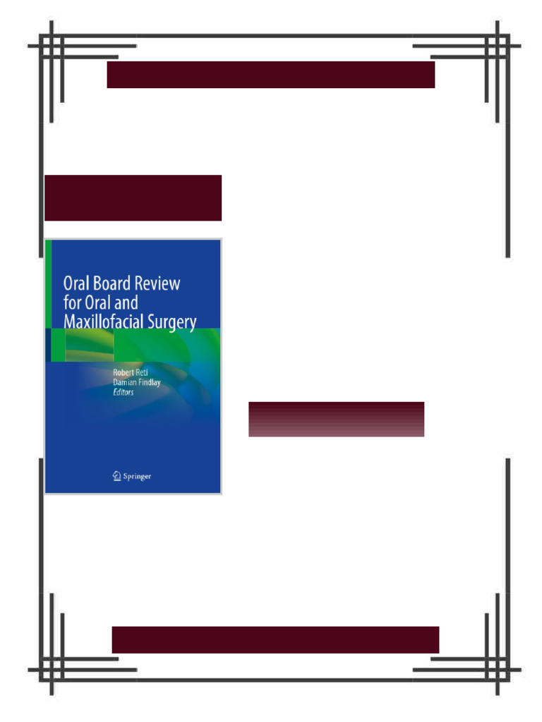 Oral Board Review for Oral and Maxillofacial Surgery Robert Reti eBook ...