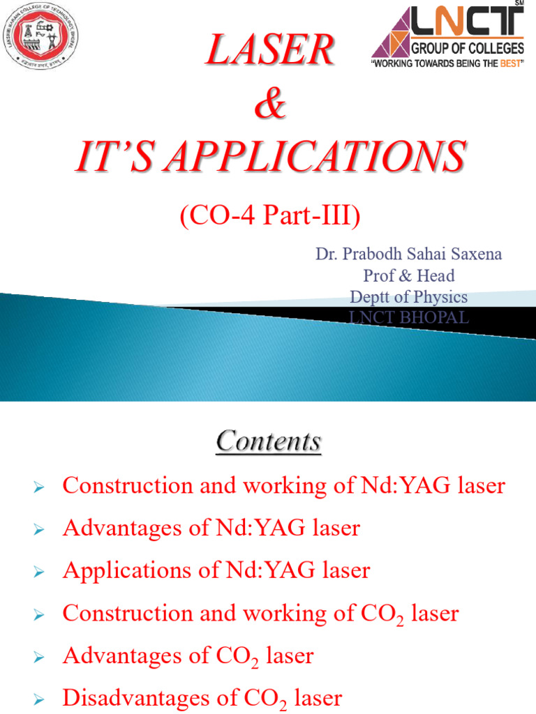 Laser Part III | PDF | Laser | Applied And Interdisciplinary Physics