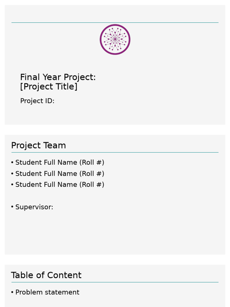 Final Year Project Overview and Documentation | PDF