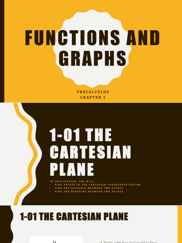 Precalculus 01 Functions and Graphs | PDF | Line (Geometry) | Cartesian ...