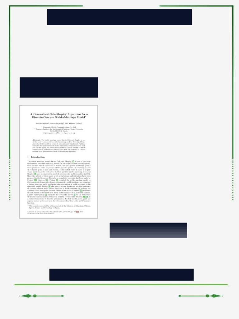 A Generalized Gale Shapley Algorithm for a Discrete Concave Stable ...