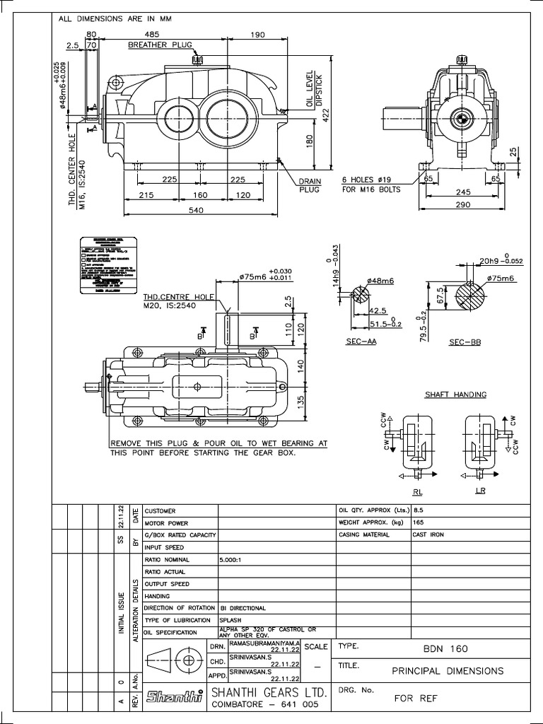 b2n 160 PD Drawing | PDF