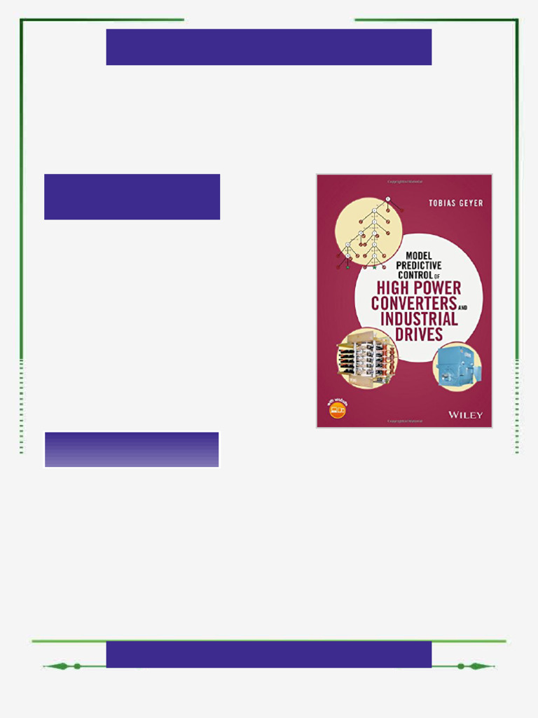 Model Predictive Control of High Power Converters and Industrial Drives ...