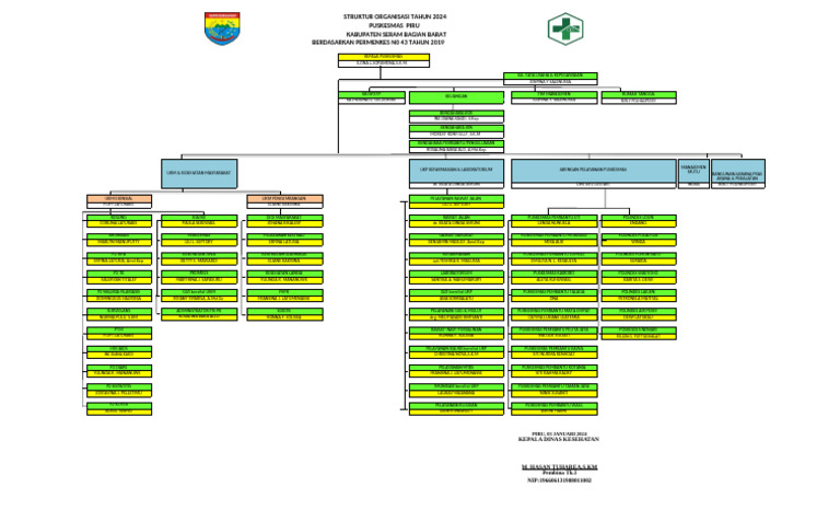 Struktur Puskesmas Piru 2024 | PDF