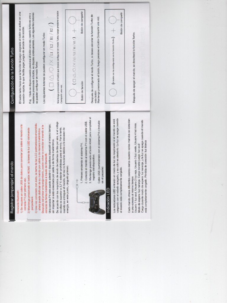 PS4 Manual Control | PDF