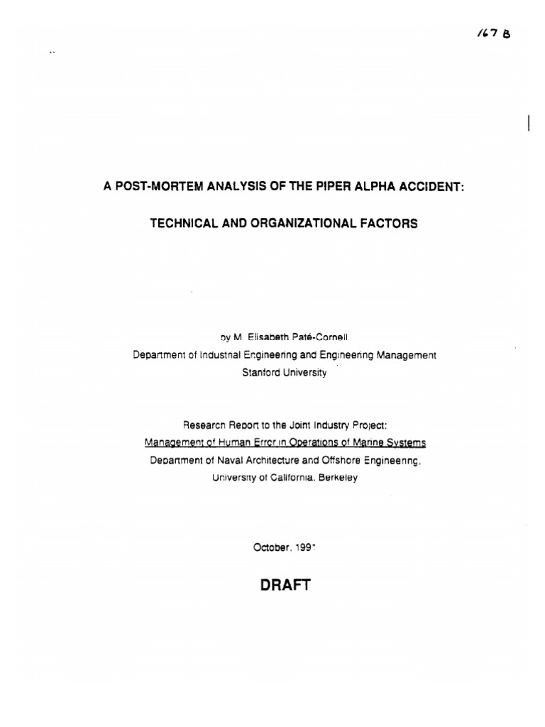 Piper Alpha | PDF