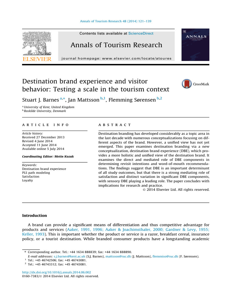 Barnes Destination Brand Experience | PDF | Brand | Customer Experience
