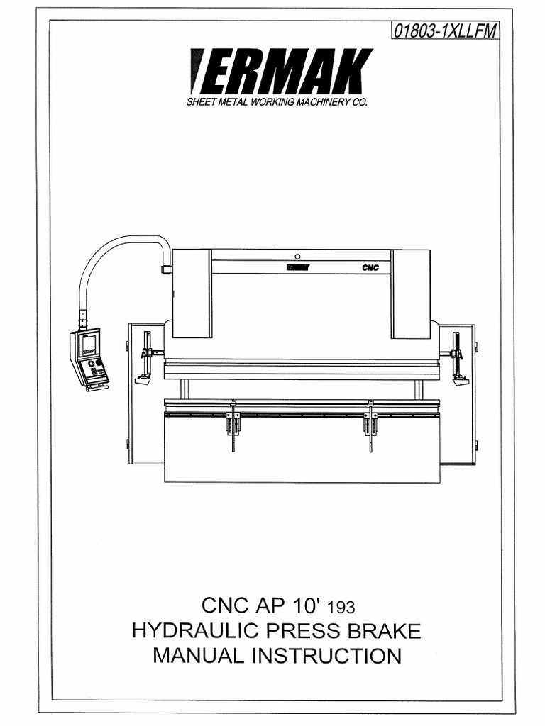 cnc ap 190 press brake manual | PDF