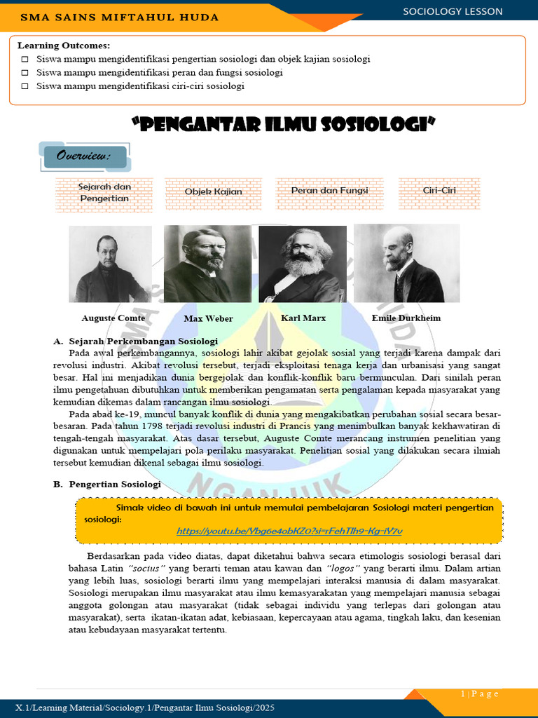 Appendix Sosiologi_bab 1 | PDF