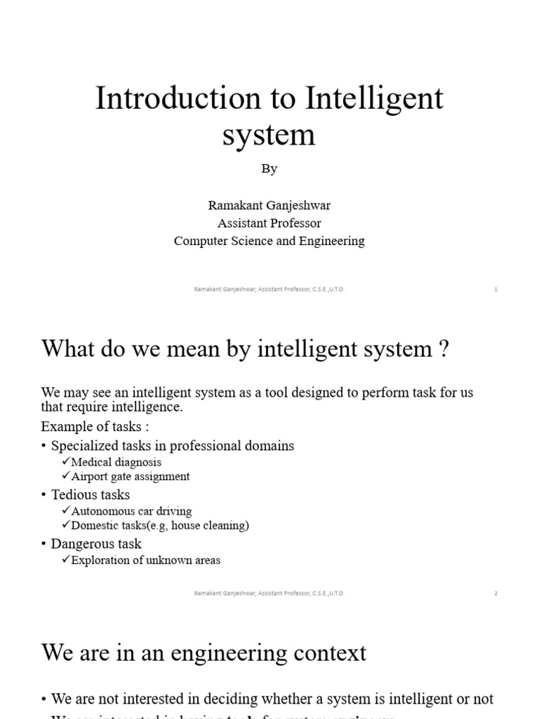Understanding Intelligent Systems | PDF | System | Intelligence