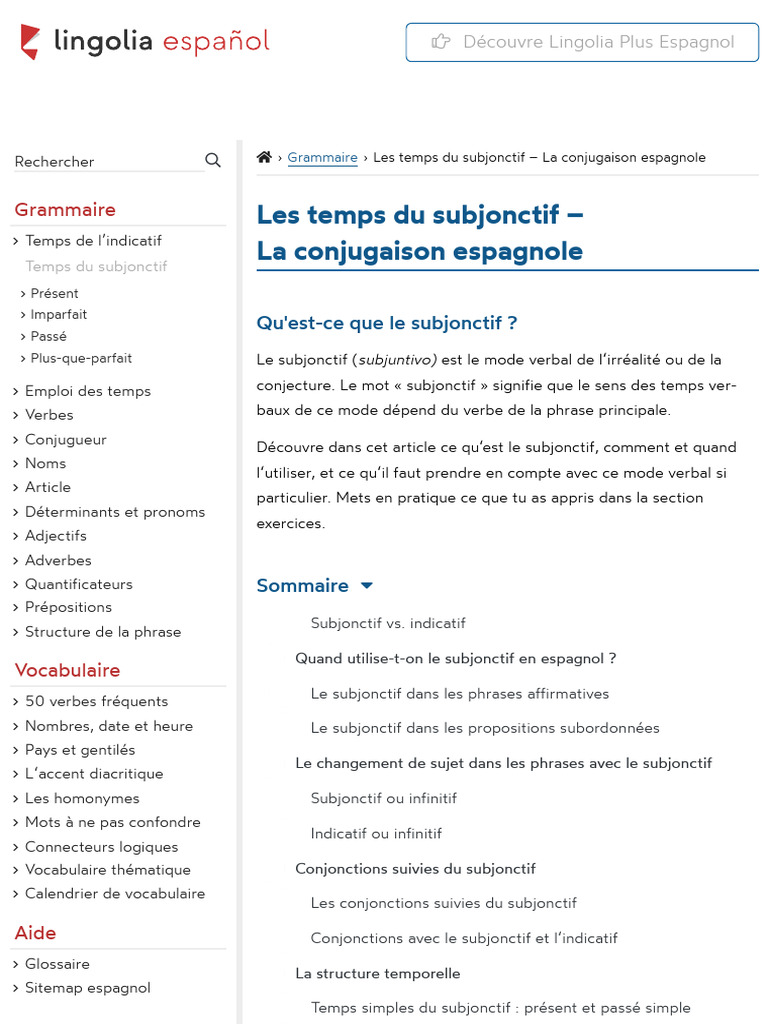 Comprendre le subjonctif espagnol | PDF | Temps (grammaire) | Grammaire