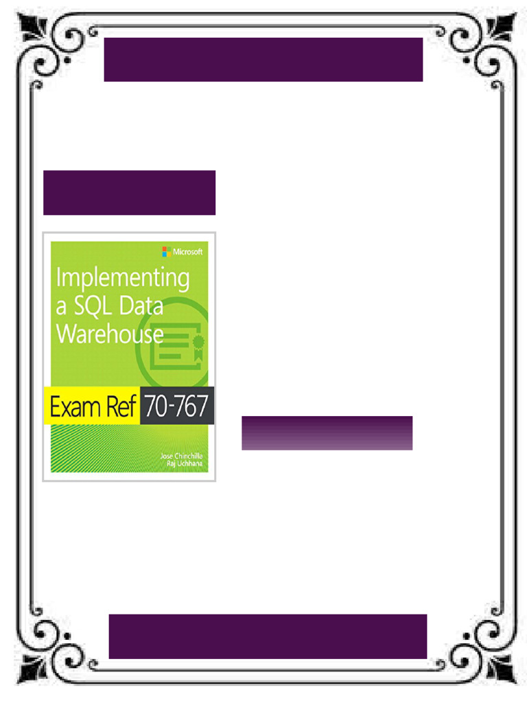 Exam Ref 70 767 Implementing a SQL Data Warehouse 1st Edition Jose ...
