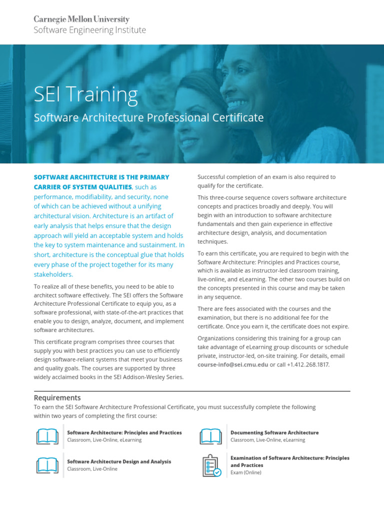Software Architecture Certificate Fact Sheet Update 2024-06-17 | PDF ...