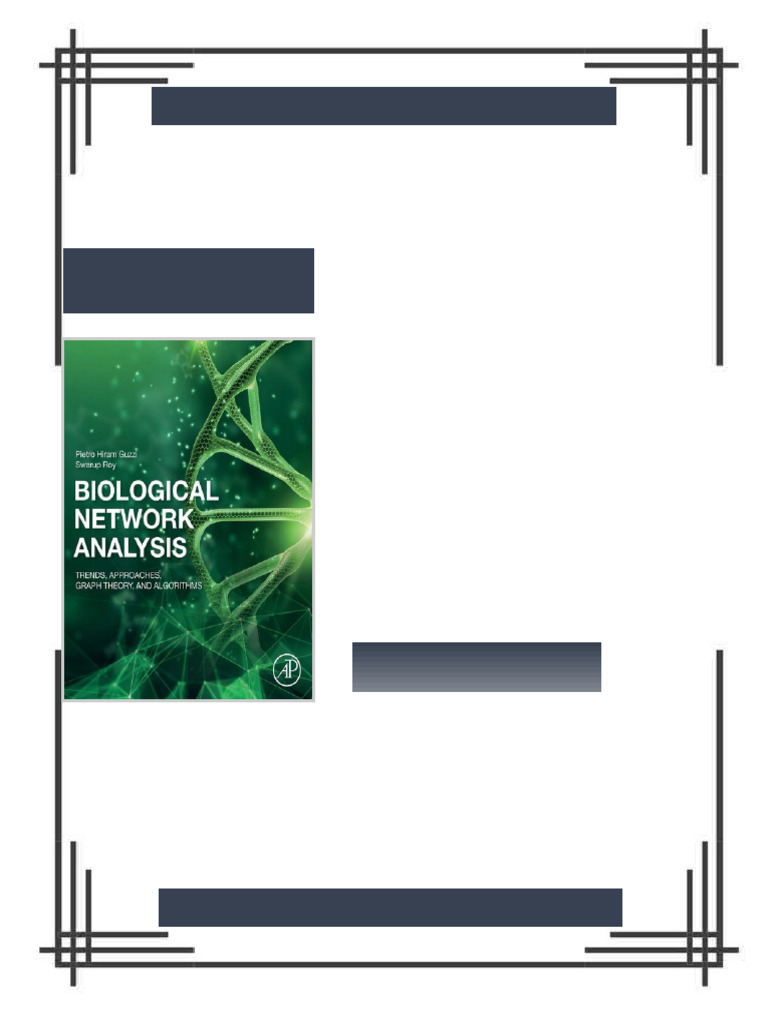 Biological Network Analysis: Trends, Approaches, Graph Theory, and ...