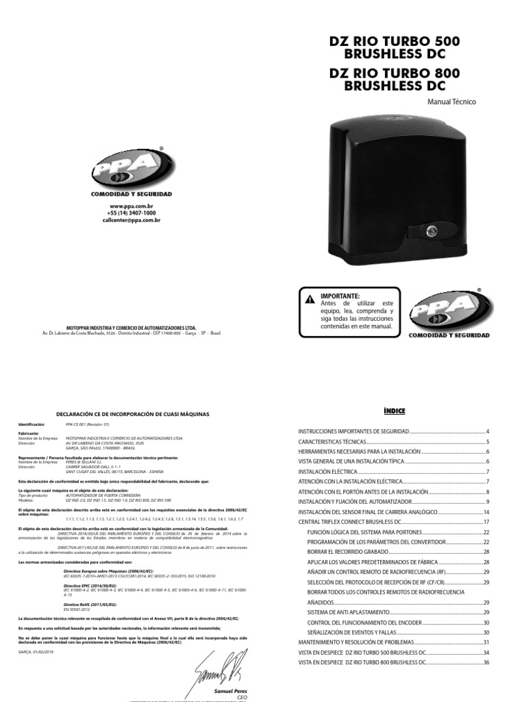 Manual Tecnico Rio Turbo 500 y 800 Brushless DC | PDF | Diodo emisor de ...