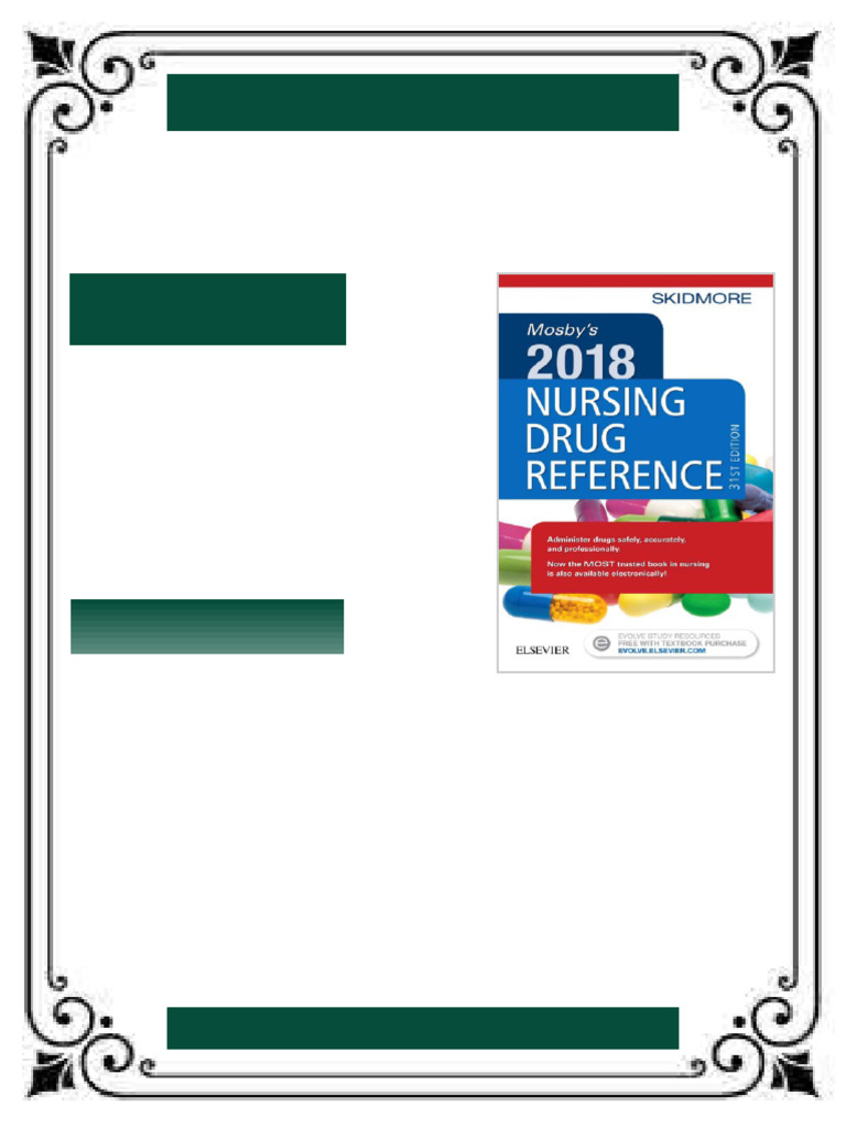 Mosby’s 2018 Nursing Drug Reference Linda Skidmore-Roth eBook 4K pdf ...