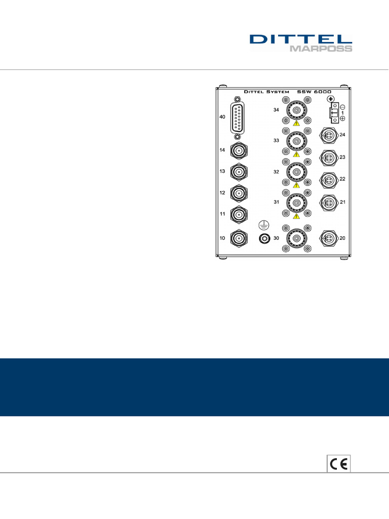 Dittel Ssw6000 En | PDF | Electrical Connector | Cable Television