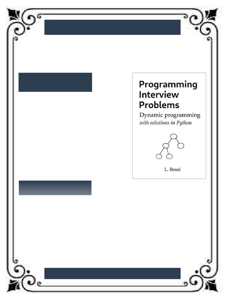 Programming Interview Problems: Dynamic Programming (with solutions in ...
