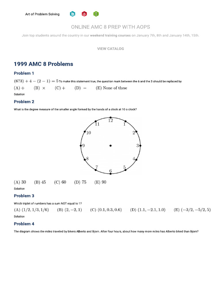 Amc 1999 Part1 | PDF