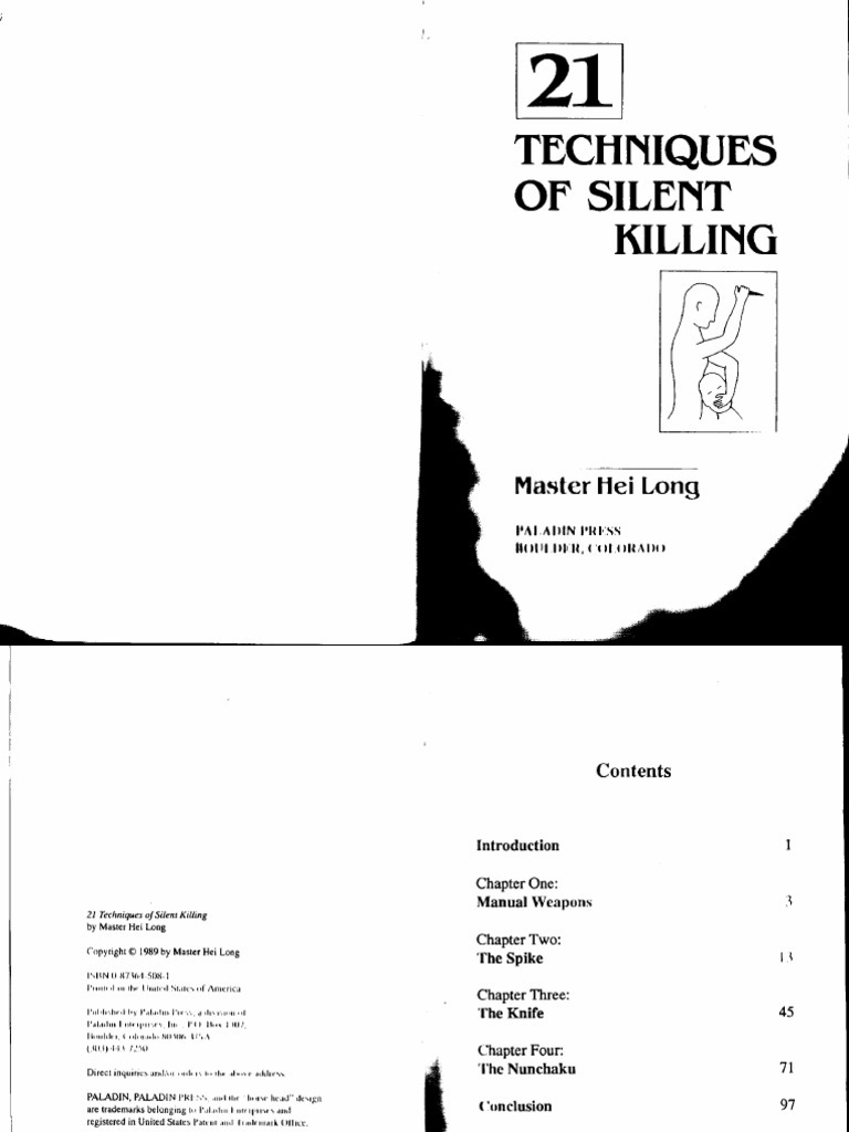 21 Techniques of Silent KIlling | PDF