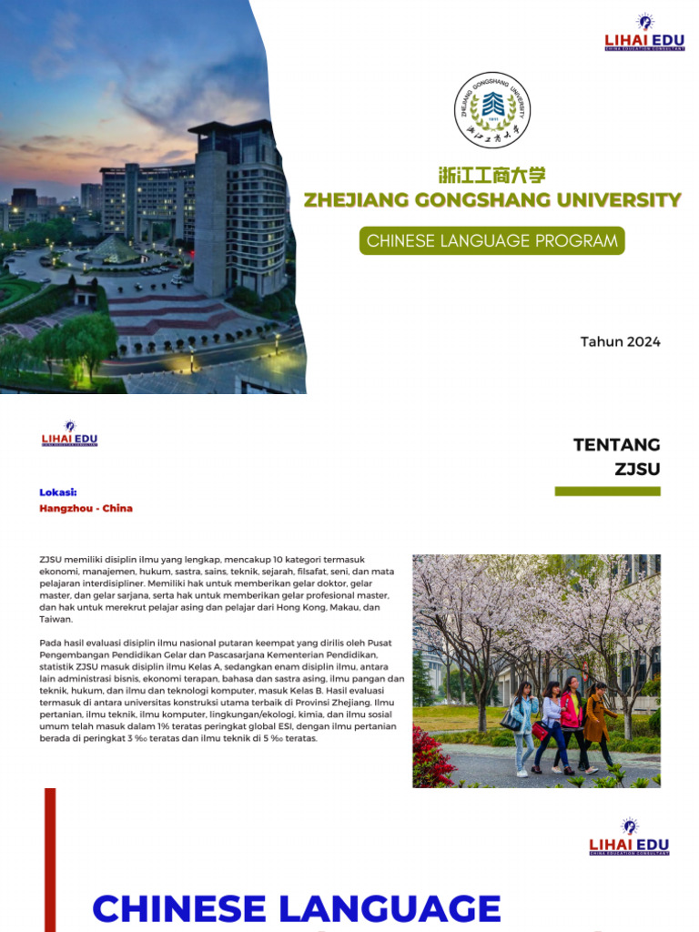 Only Zjsu Chinese Language Program | PDF
